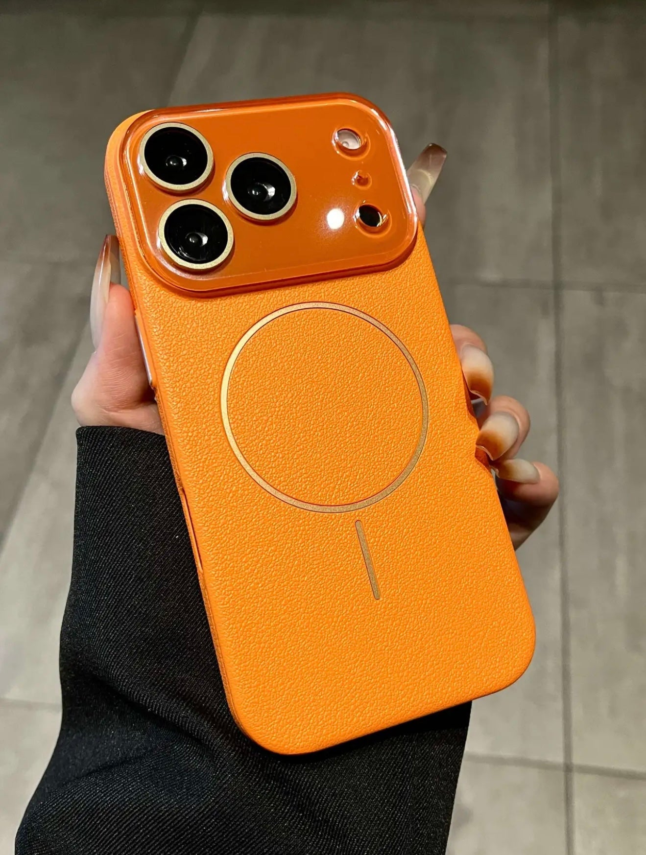 MagSafe Crystal Litchi Grain Case – Cutier Store